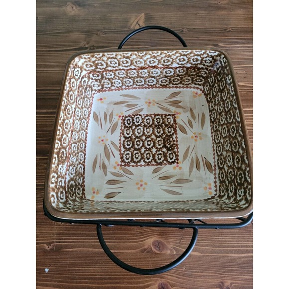 Temptations | Kitchen | Temptations Old World Brown Square Baking Dish ...